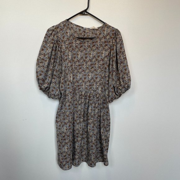 entro | Dresses | Entro Floral Puff Sleeve Dress | Poshmark